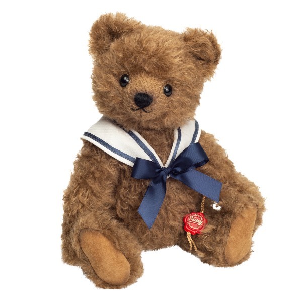 Teddy Hermann Theo teddy bear Dark brown wavy mohair, fully jointed ...