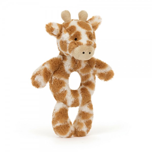 Little Jellycat, bashful Giraffe ring rattle