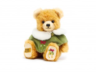 Merrythought 2022 Christmas Teddy Bear Fully jointed, in golden mohair ...